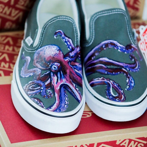 Hand Painted Vans - Etsy