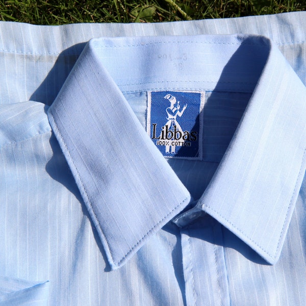 Light Blue Collar Shirt - Etsy