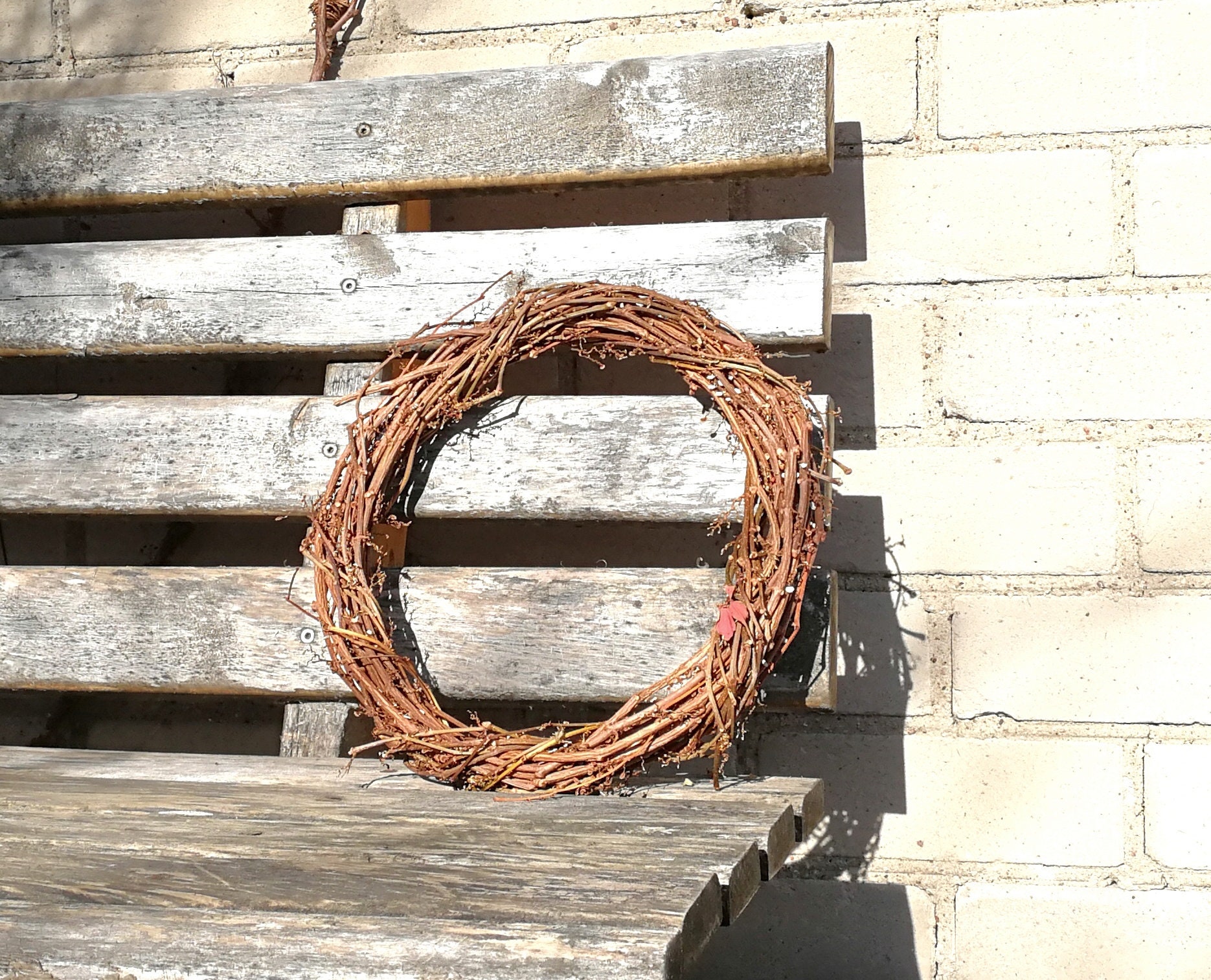 Twig Wreath for Decoration Natural Wreath Spring Door Twig Hoop Real ...