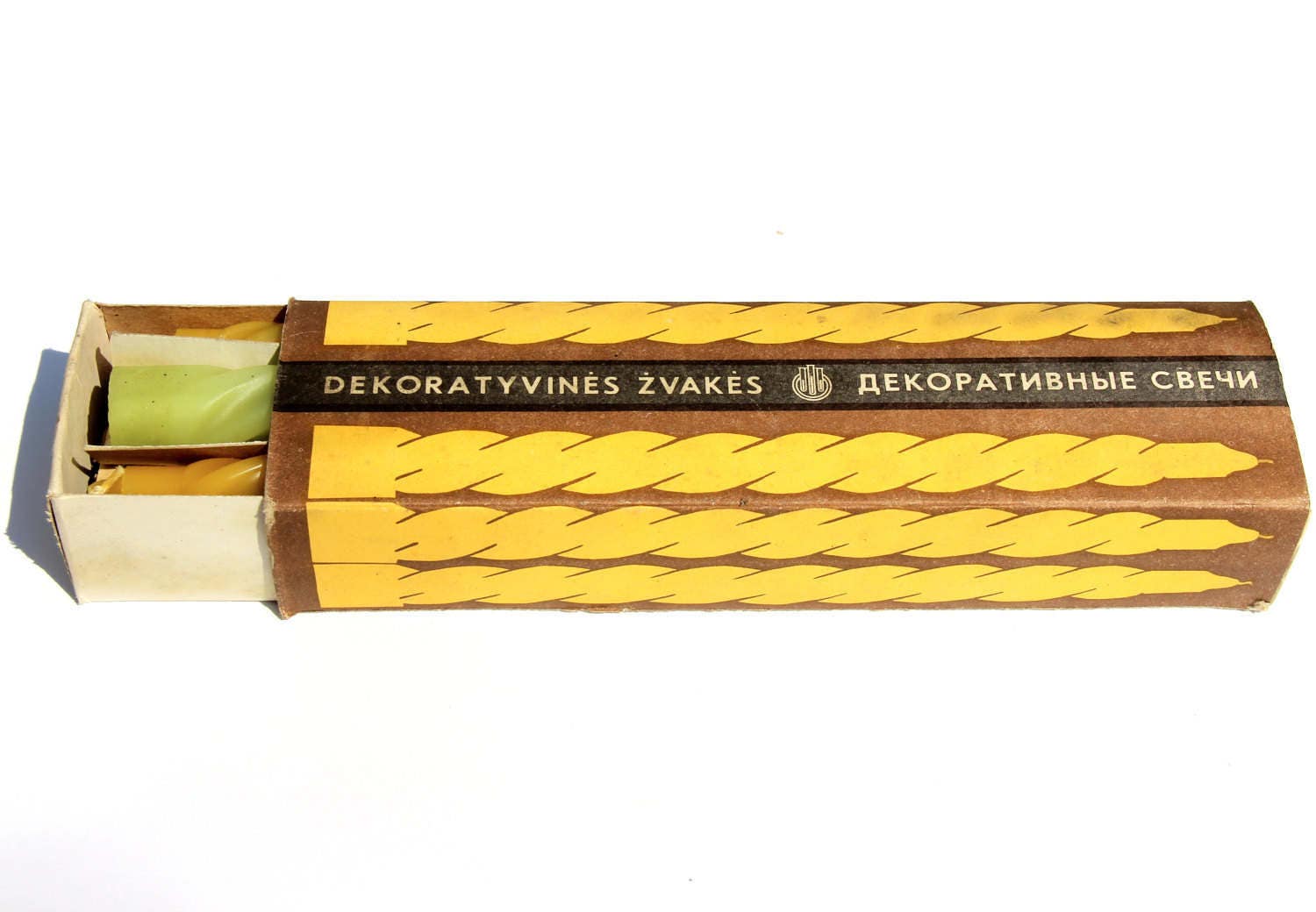 Set of 4 Soviet Candles in Original Package Retro Twisted Tapers in A ...