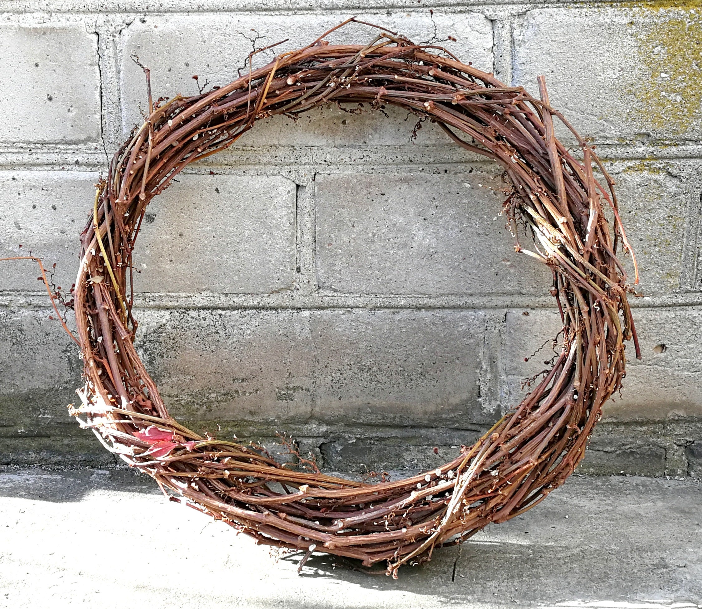 Twig Wreath for Decoration Natural Wreath Spring Door Twig Hoop Real ...