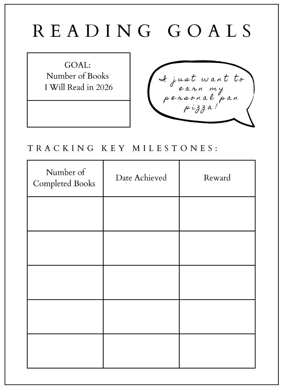 Reading Journal 2026 | Printable & Fillable Reading Journal | Book Logs ...