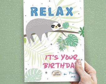 Sloth Birthday Pun | Etsy
