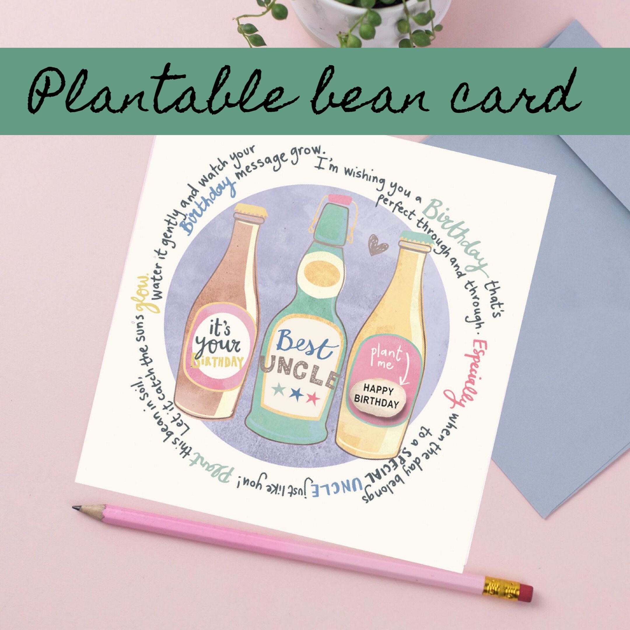 Handmade Birthday Card For Uncle Birthday Card For Him Happy Etsy Handmade Birthday Card For Uncle Birthday Card For Him Happy Etsy