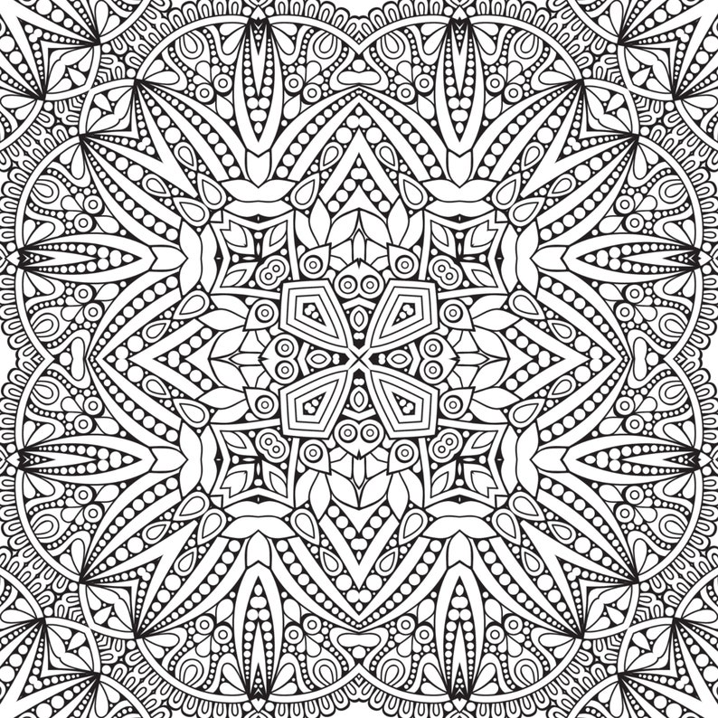 20 Printable Mandala Coloring Pages | Adulting Coloring, Coloring Cards ...