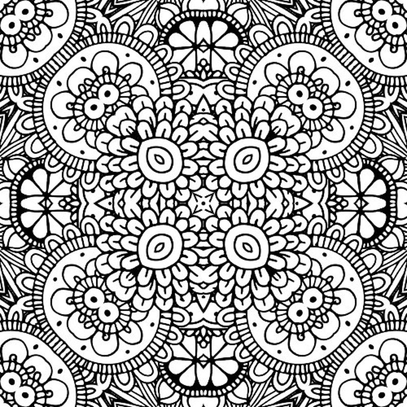 20 Printable Mandala Coloring Pages Adulting Coloring, Coloring Cards ...