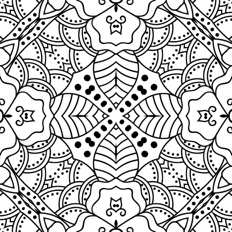 20 Printable Mandala Coloring Pages Adulting Coloring - Etsy