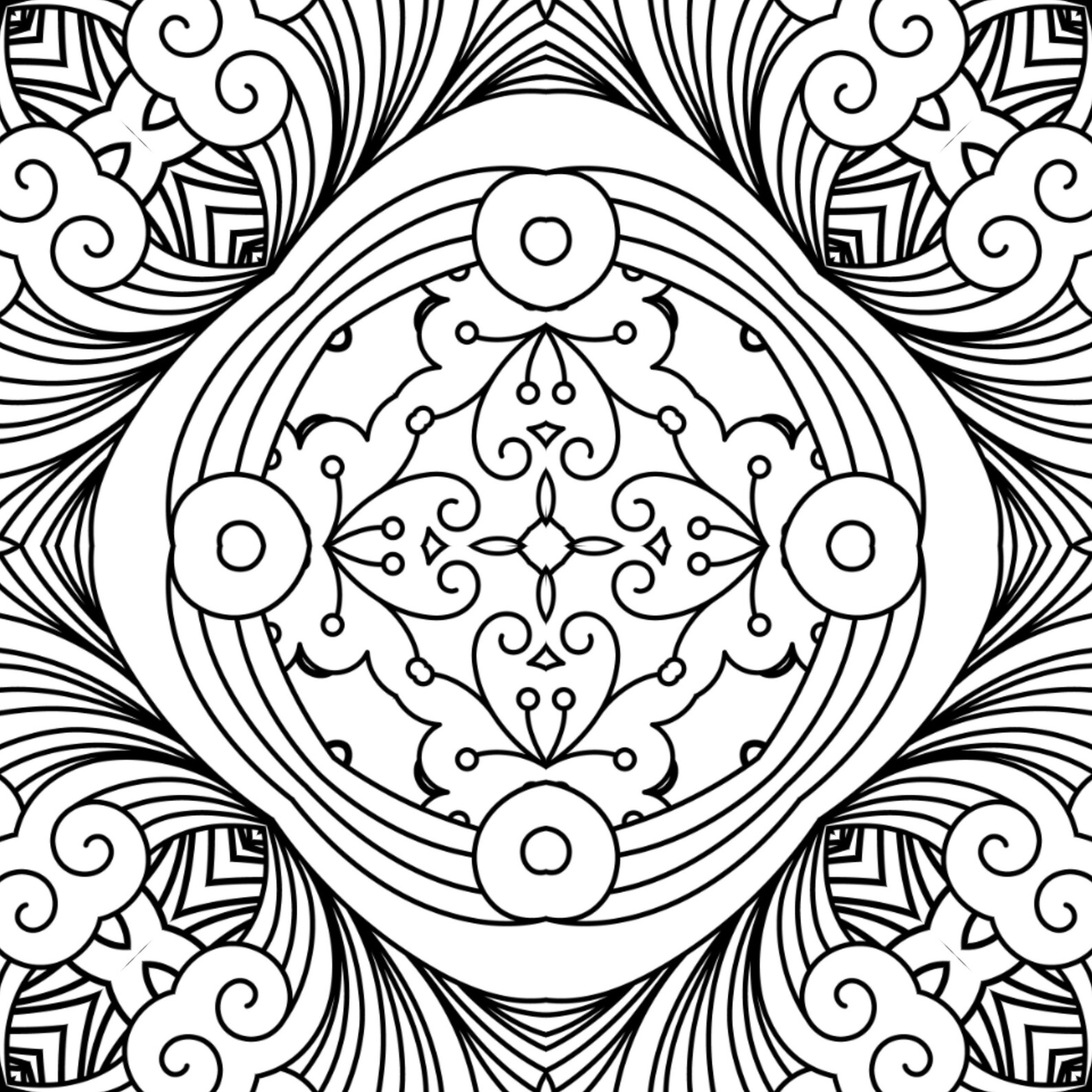 20 Printable Mandala Coloring Pages | Adulting Coloring, Coloring Cards ...
