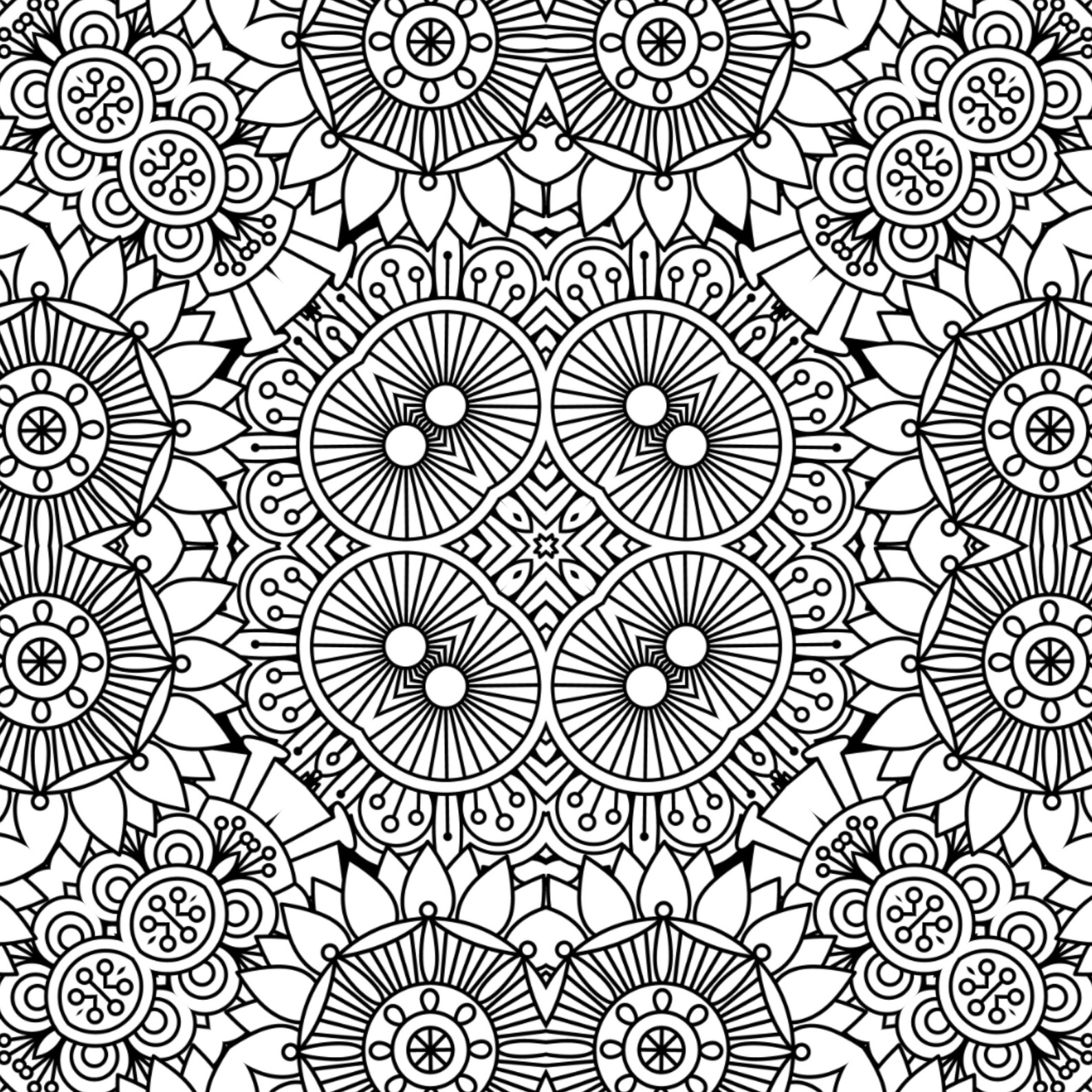 20 Printable Mandala Coloring Pages | Adulting Coloring, Coloring Cards ...