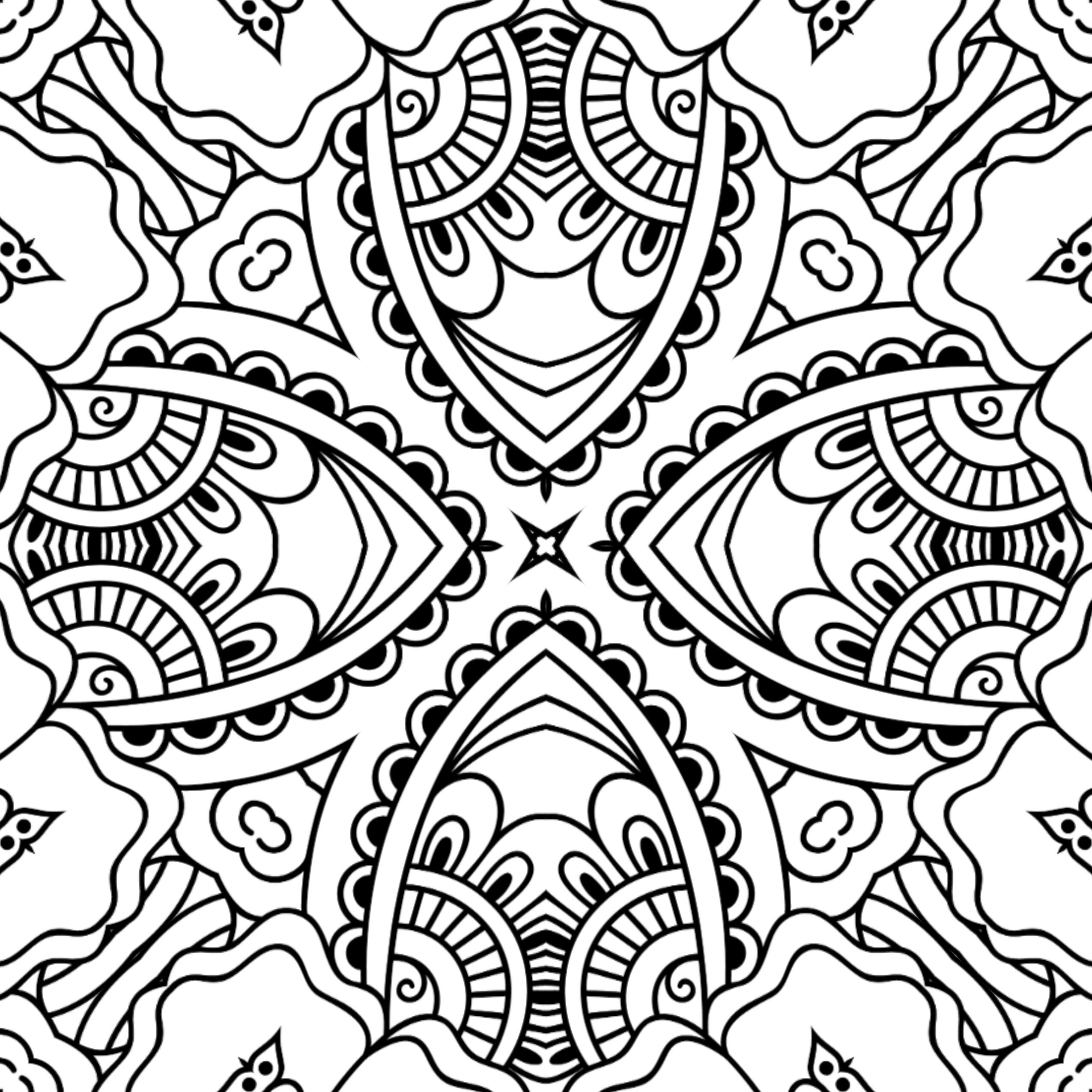 20 Printable Mandala Coloring Pages Adulting Coloring - Etsy