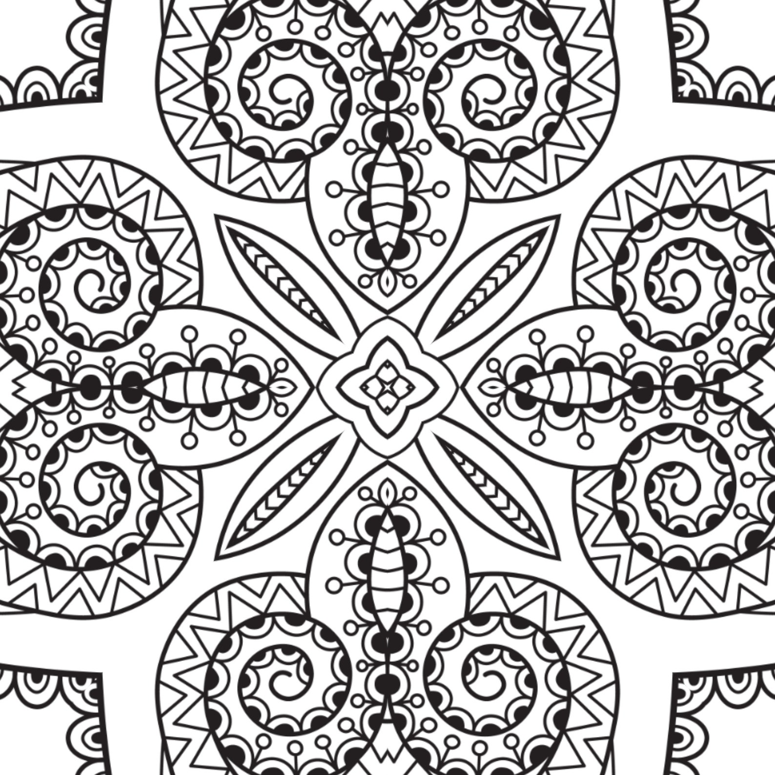 20 Printable Mandala Coloring Pages Adulting Coloring - Etsy