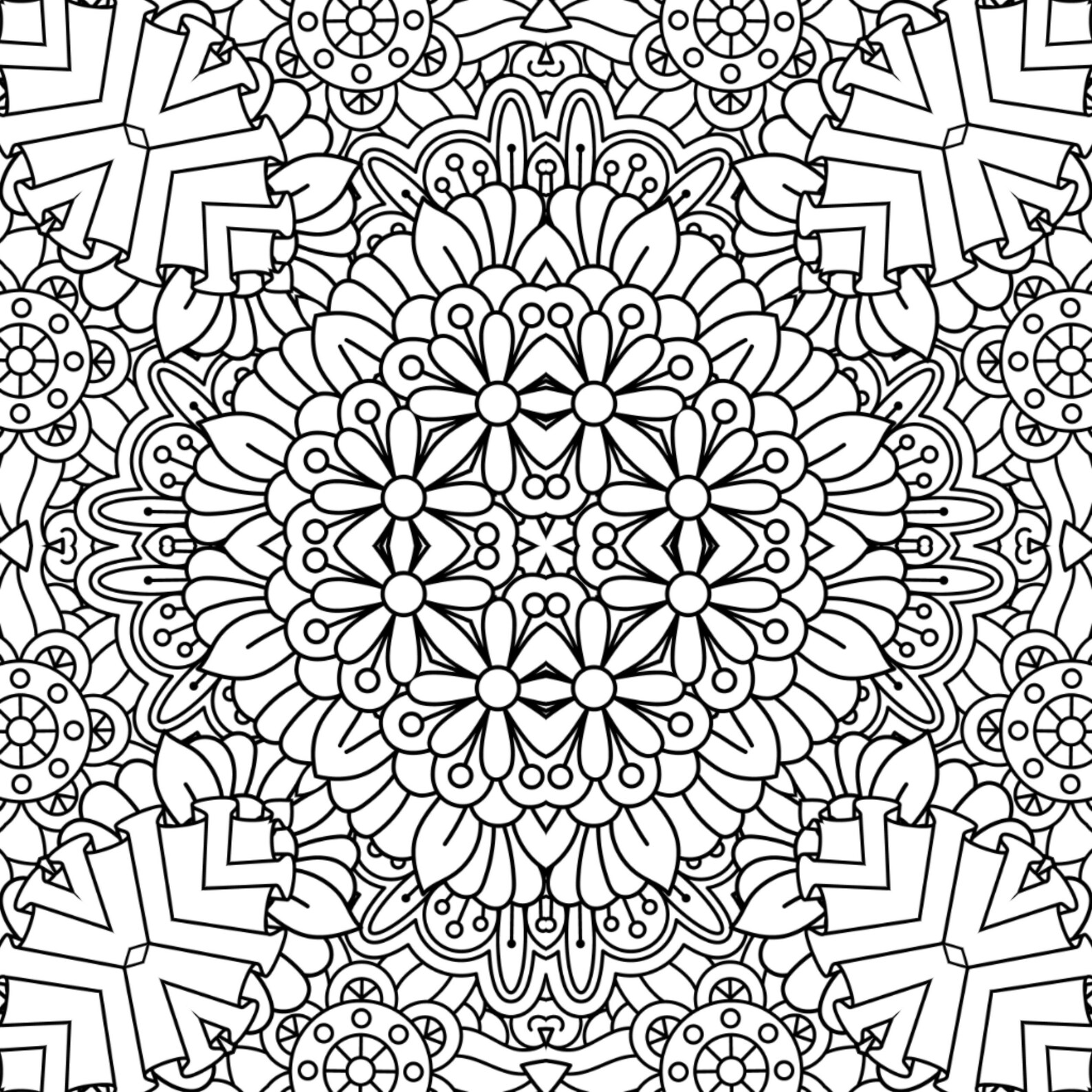 20 Printable Mandala Coloring Pages | Adulting Coloring, Coloring Cards ...