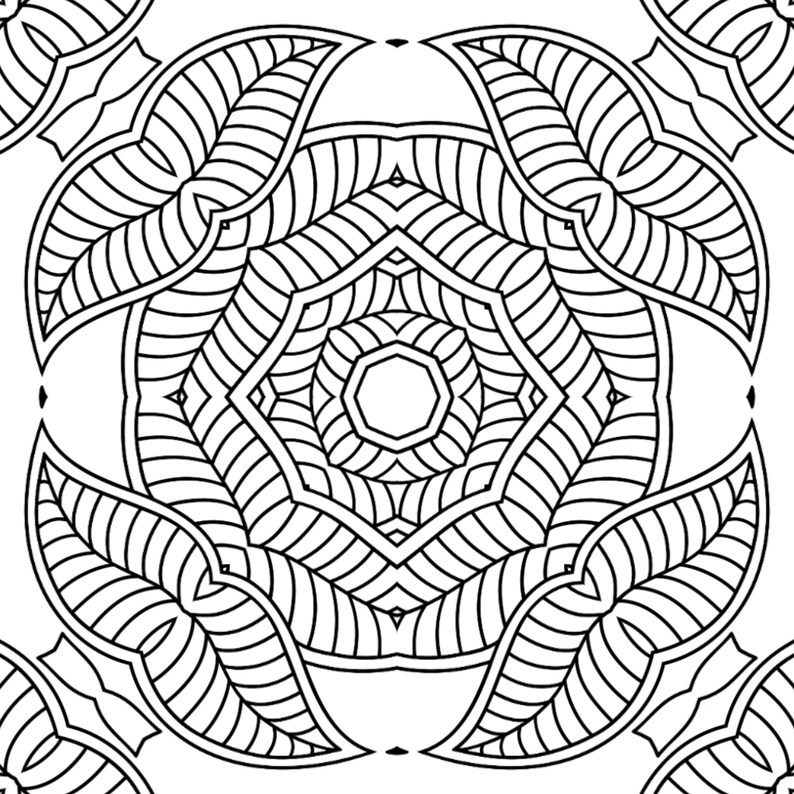 20 Printable Mandala Coloring Pages Adulting Coloring - Etsy UK