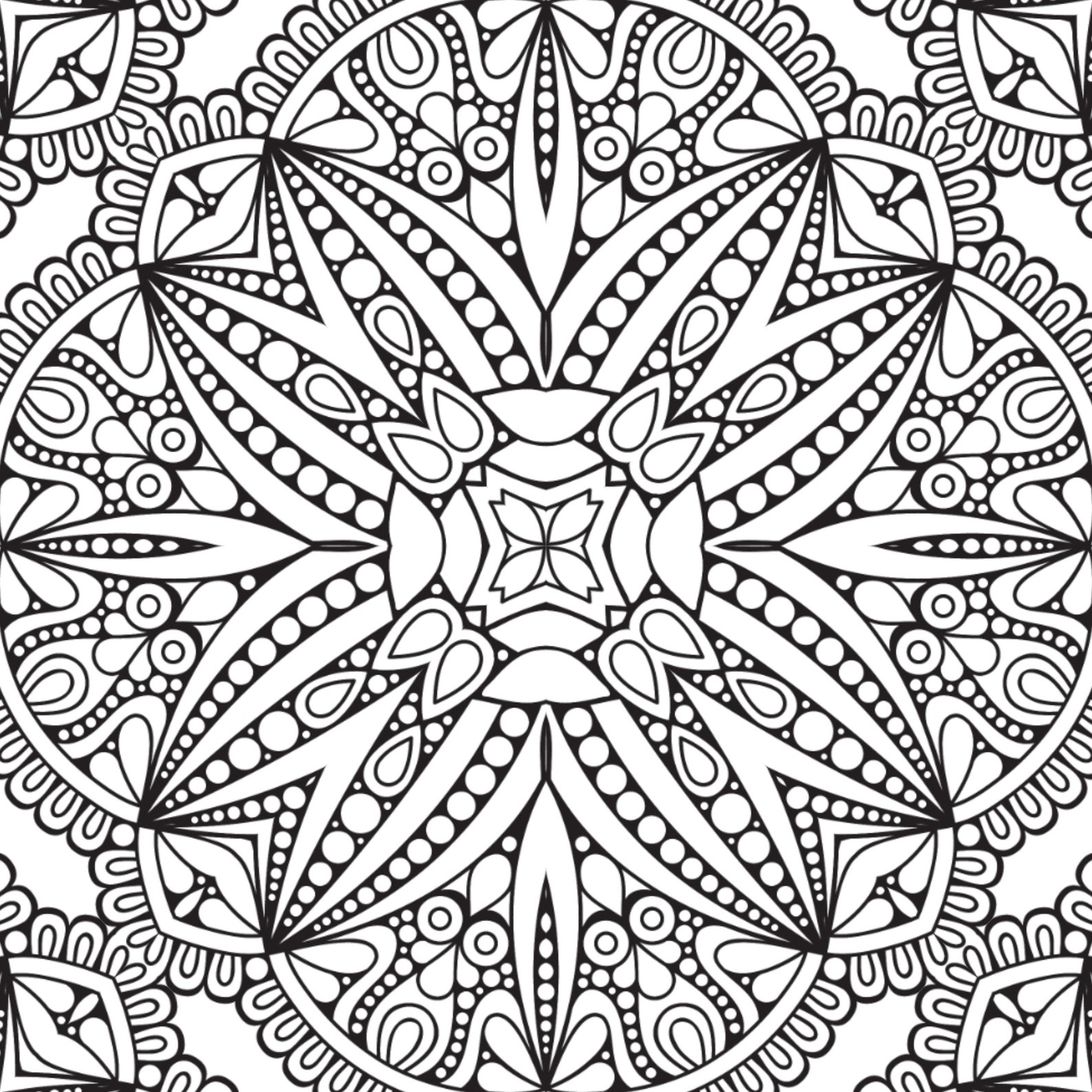 20 Printable Mandala Coloring Pages | Adulting Coloring, Coloring Cards ...