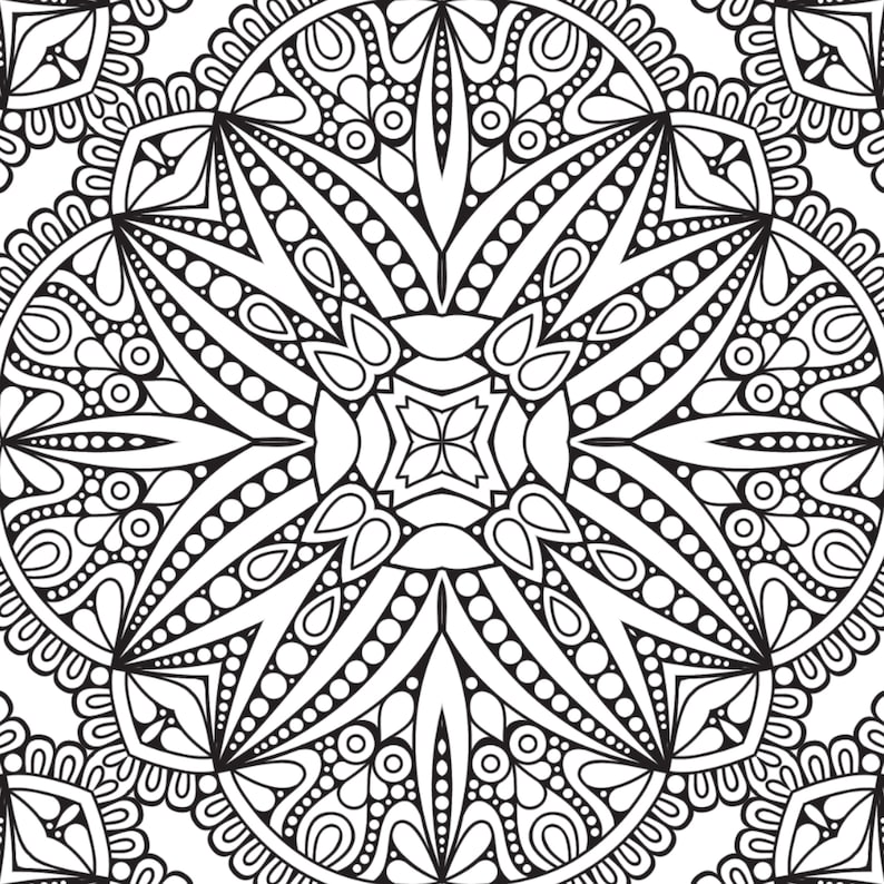 20 Printable Mandala Coloring Pages | Adulting Coloring, Coloring Cards ...