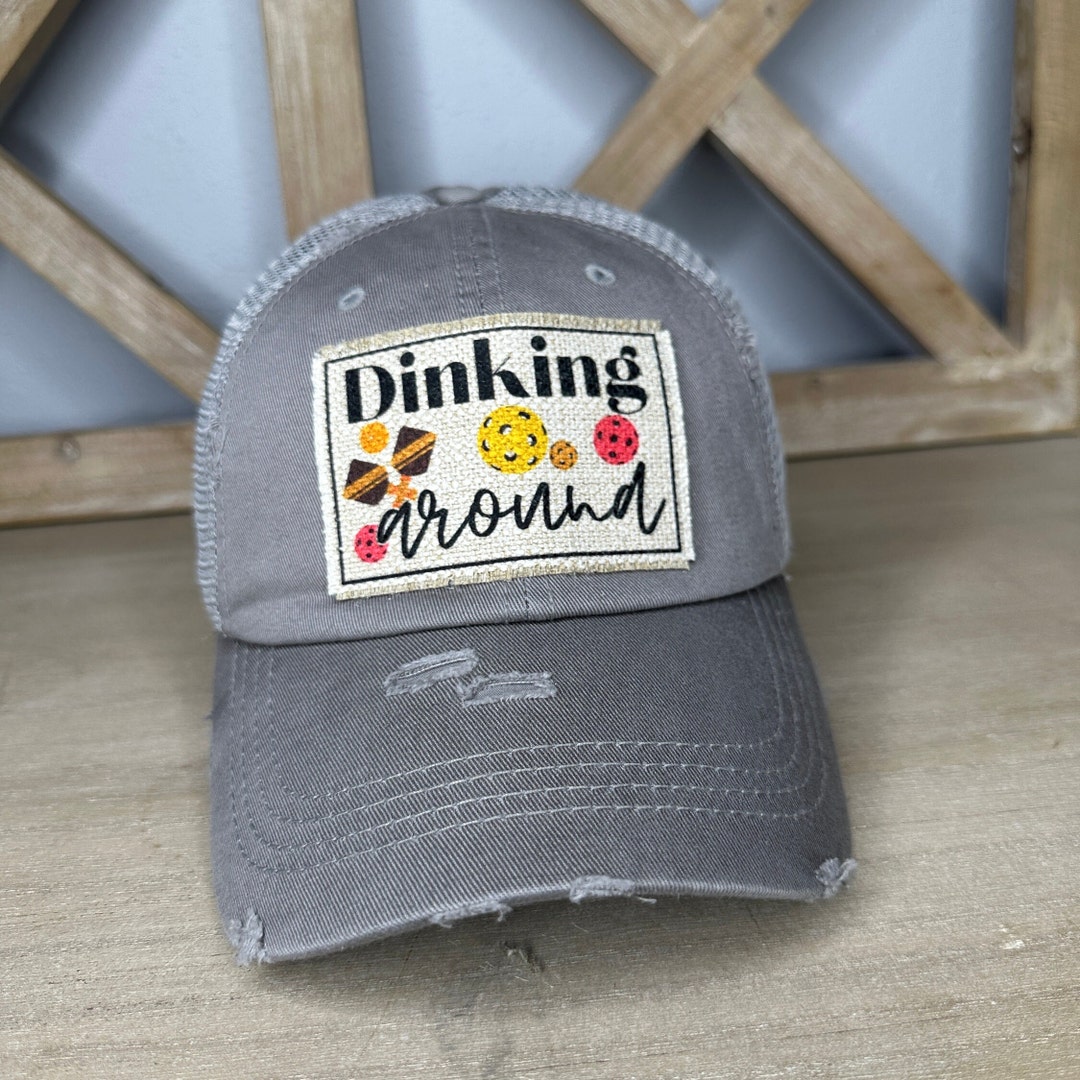 Dinking Around - High Ponytail - Pickleball Patch Hat - Several Hat ...