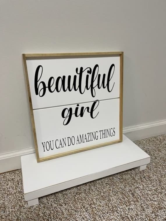 Girl Sign Beautiful Girl Sign Teen Girl Girl Nursery Girl | Etsy
