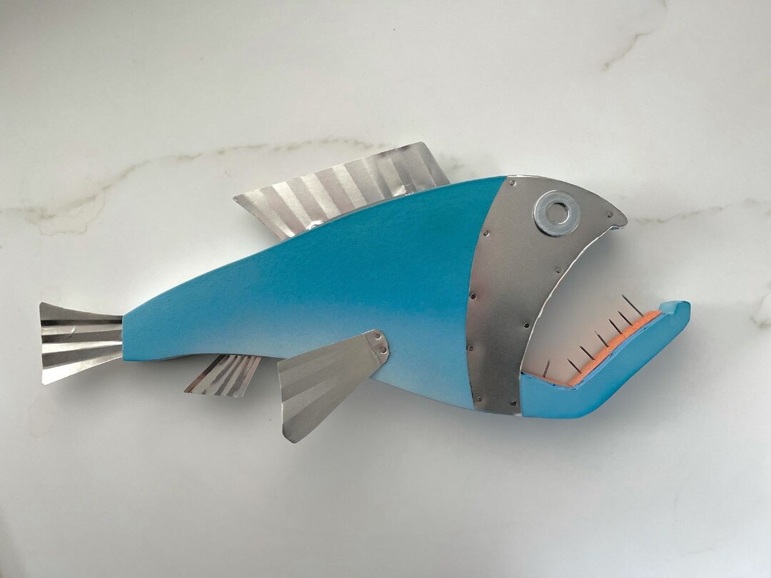 Fish Sculpture, Fish Art, Fish Decor, Beach House Decor, Fisherman Gift ...