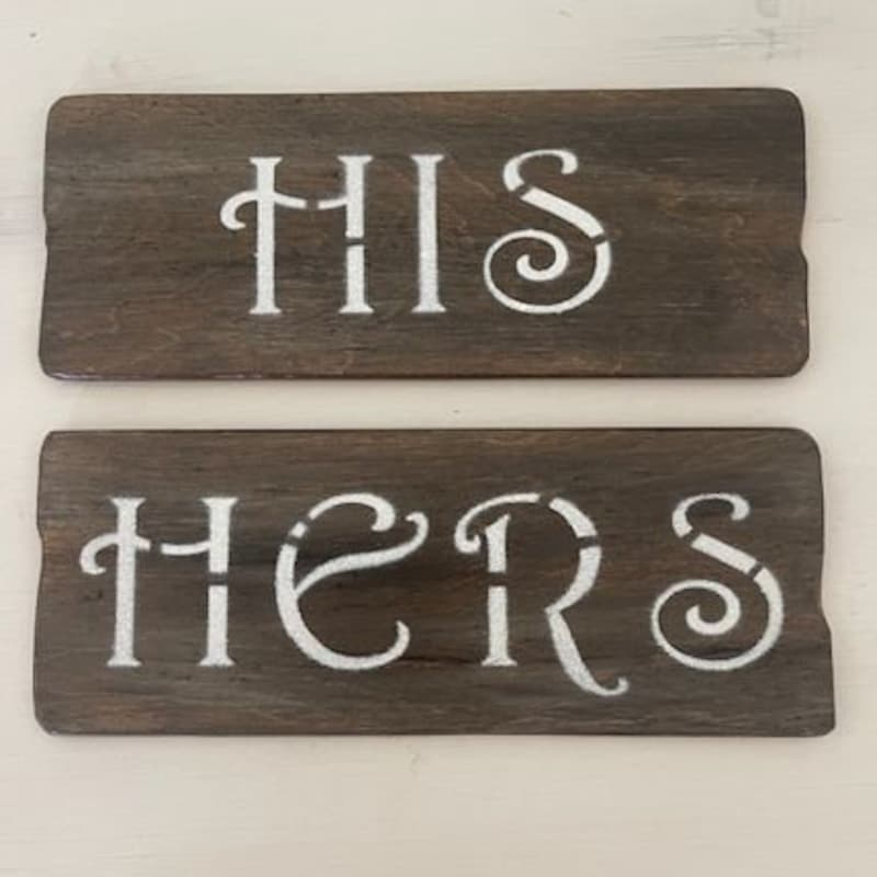 His and Her Signs - Etsy