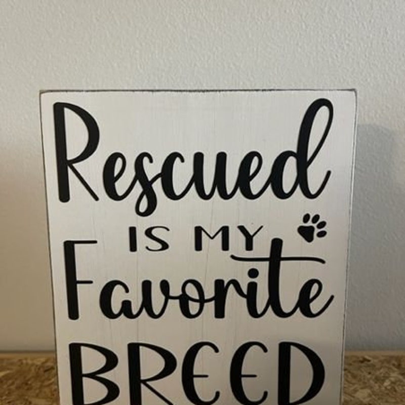 Rescue Dog Sign - Etsy