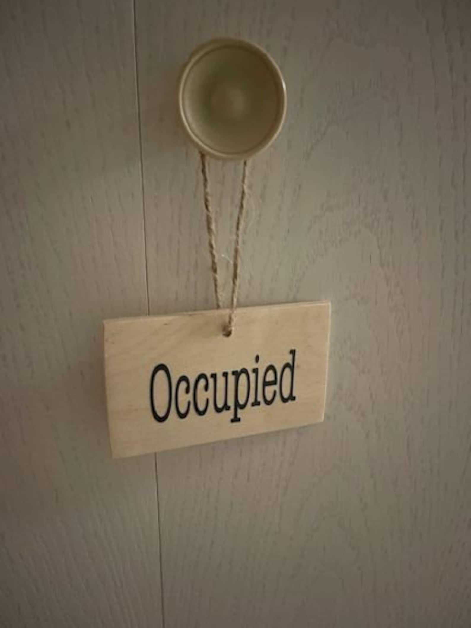 Occupied Vacant Sign for Bathroom or Office Two Sided Sign - Etsy