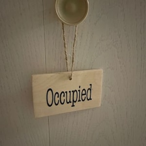 Occupied Vacant Sign for Bathroom or Office Two Sided Sign - Etsy