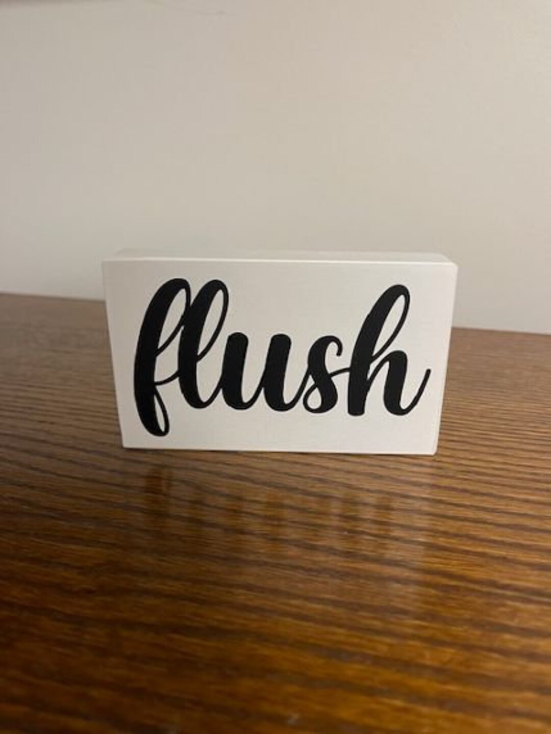 Bathroom Sign, Bathroom Decor, Flush Sign, Bathroom Humor - Etsy