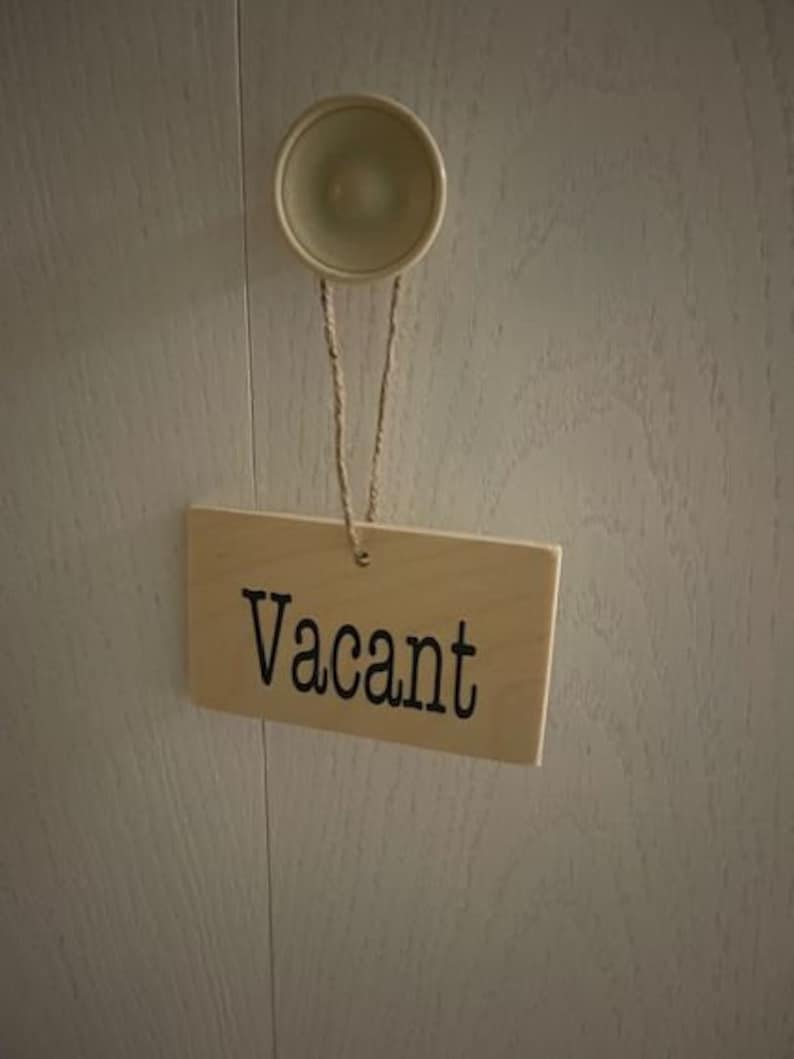 Occupied Vacant Sign for Bathroom or Office Two Sided Sign - Etsy