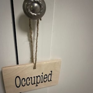 Occupied Vacant Sign for Bathroom or Office Two Sided Sign - Etsy