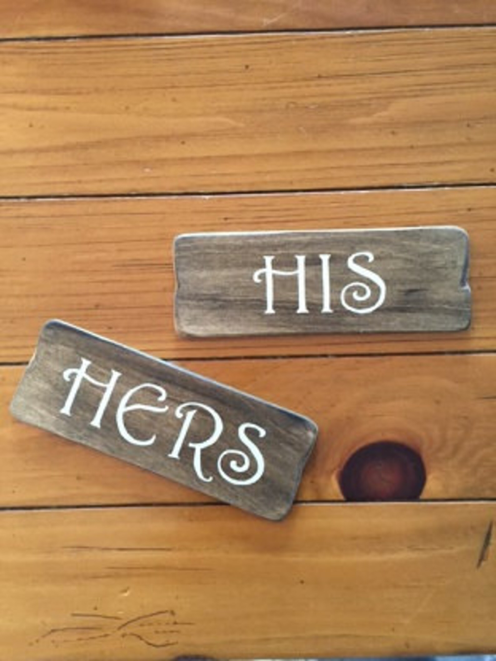Signs, His and Her Signs, Wedding Decor, Bathroom Decor, Home Decor ...