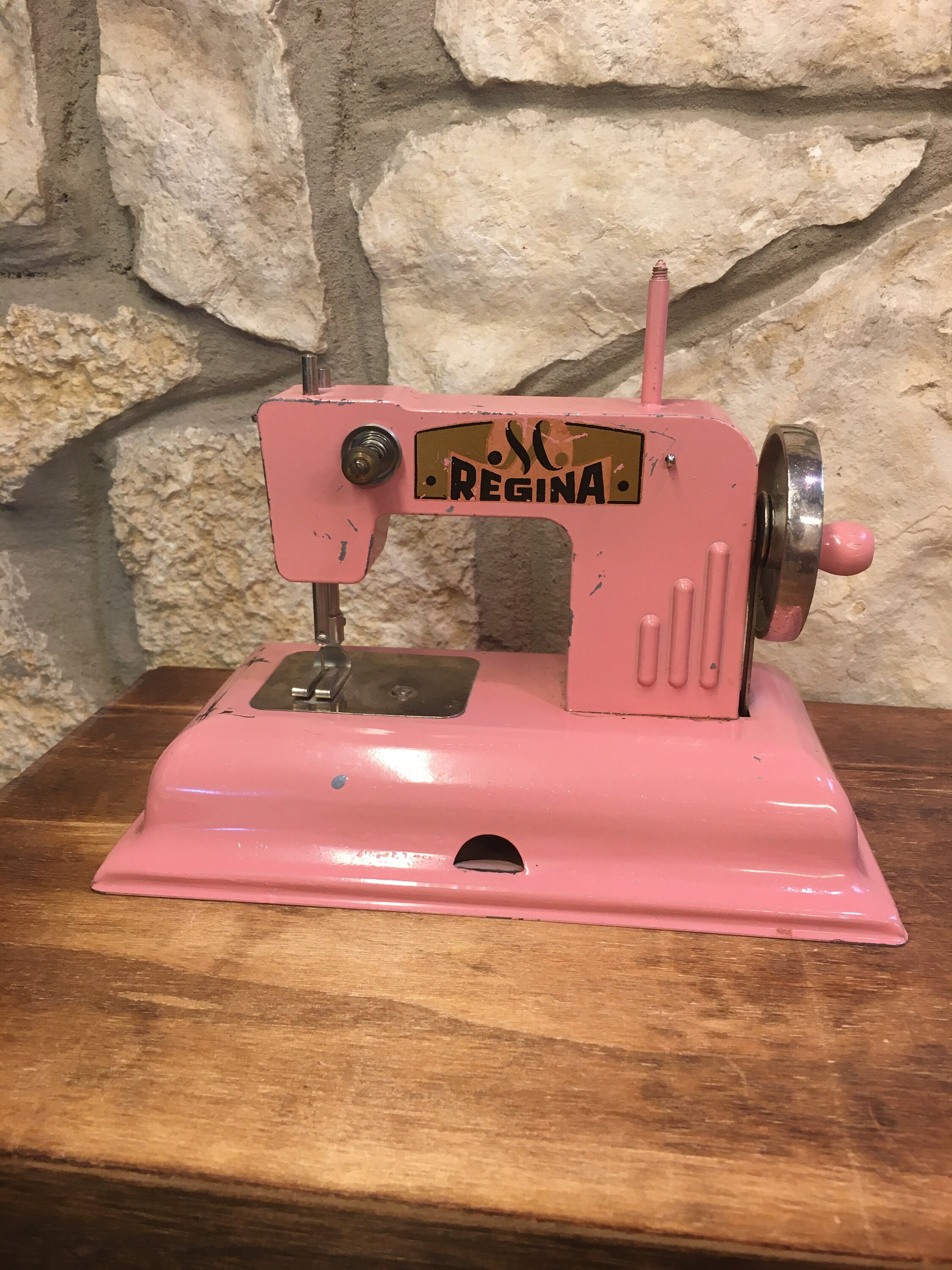 vintage singer golden panoramic children sewing machine set 70's ...