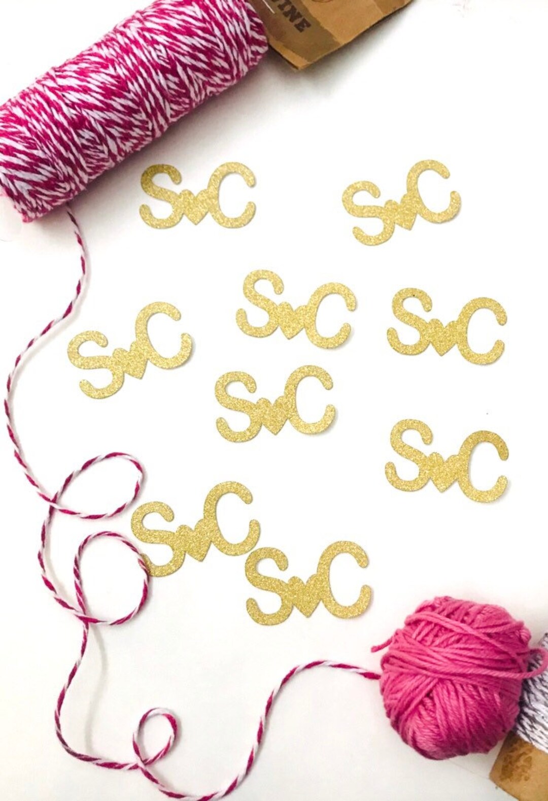 Personalised Initial Confetti Custom Wedding Engagement Party Table ...