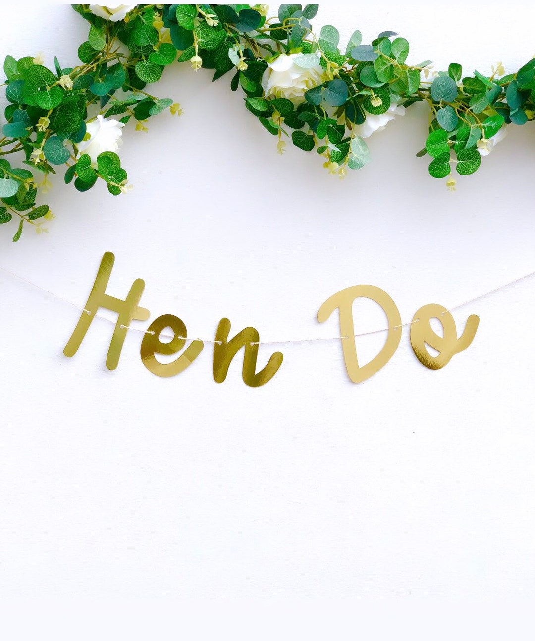 Gold Hen Do Banner, Gold Hen Party Banner, Personalised Gold Hen Party ...