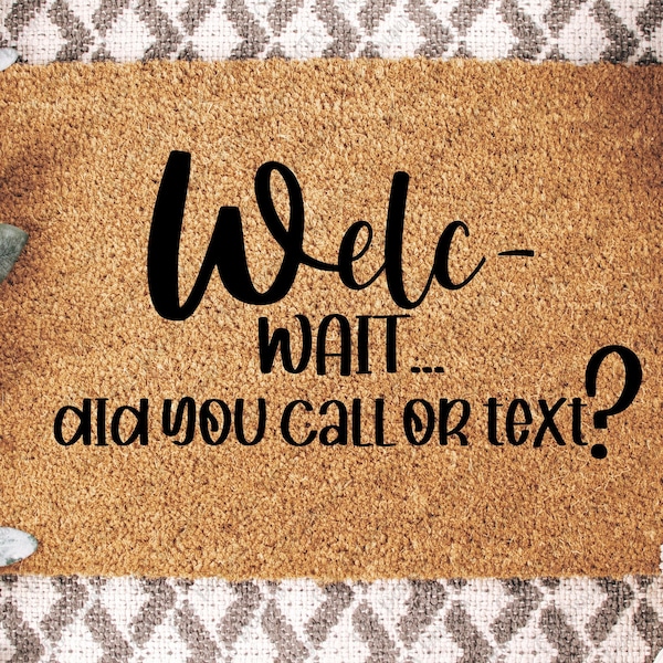 Did You Call Doormat - Etsy