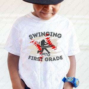 Swinging Into First Grade PNG SVG | First Grade Back to School | Back ...