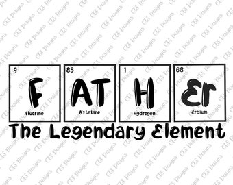 Periodic Table Dad Svg - Etsy