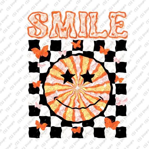 Smile Retro PNG SMILE Retro Smile Png Smiley Face - Etsy