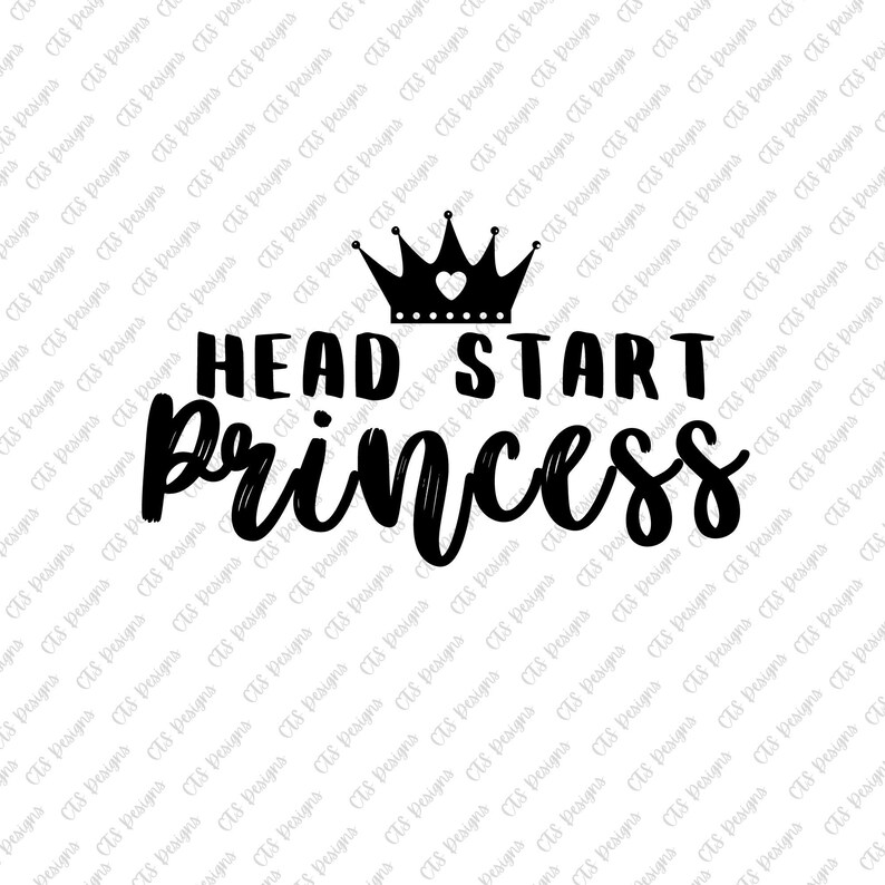 Head Start Princess PNG SVG Princess Head Start Back to - Etsy