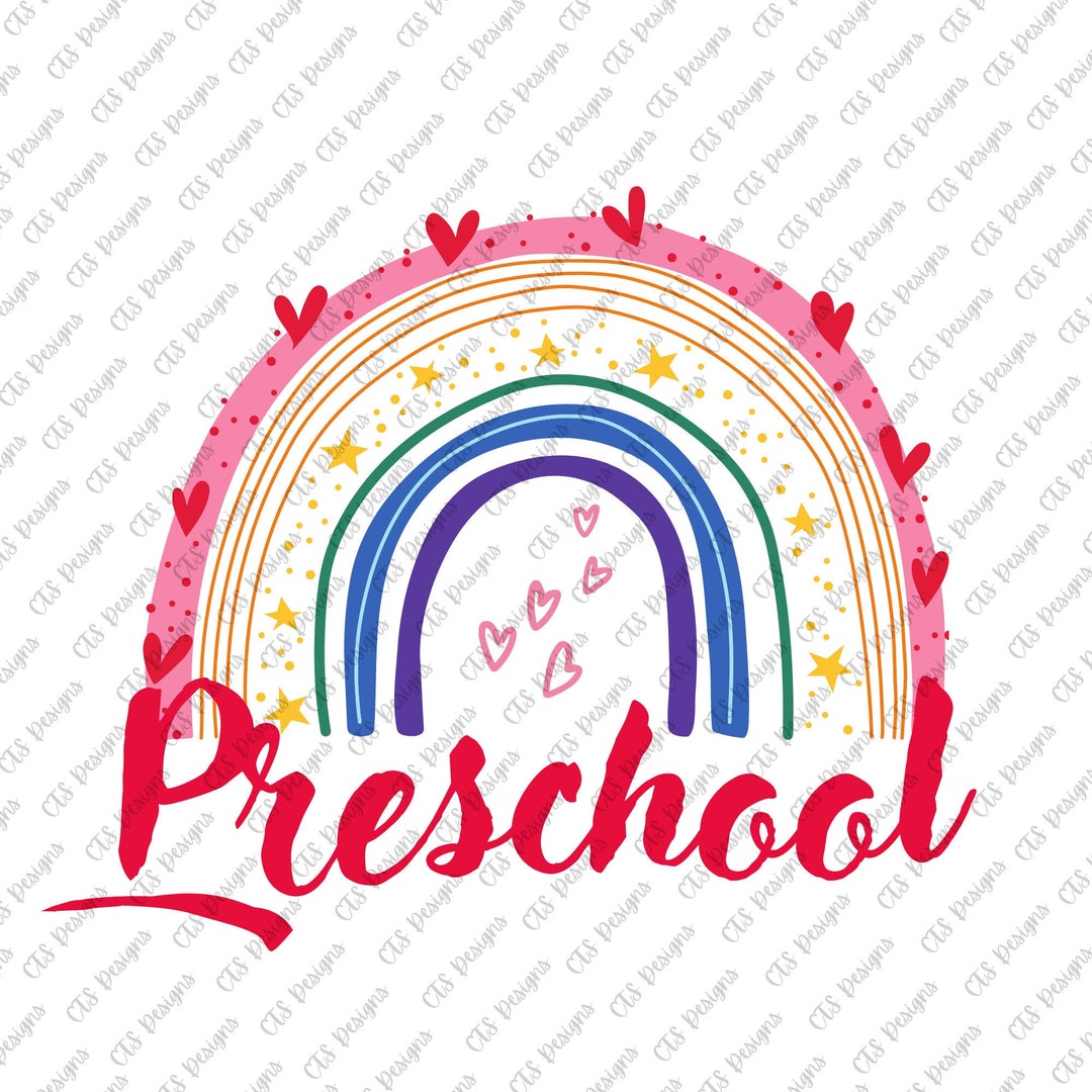 Rainbow Preschool PNG | Princess | Preschool Svg | Pre K Back to School ...