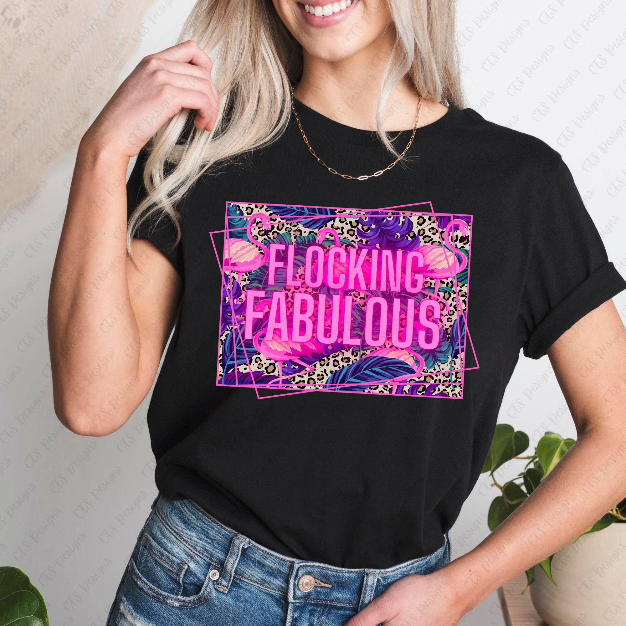 Flocking Fabulous PNG Flamingo Design Leopard Png Summer - Etsy