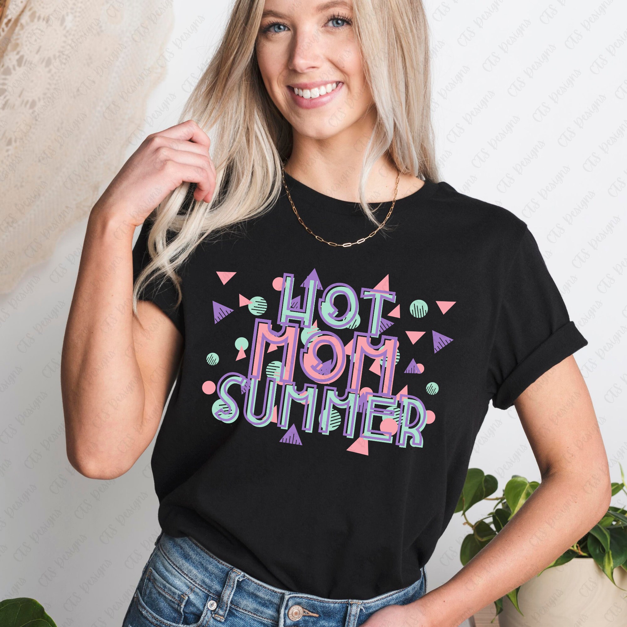 Hot Mom Summer PNG SVG Hot Mama Hot Mom Mom Retro Design - Etsy