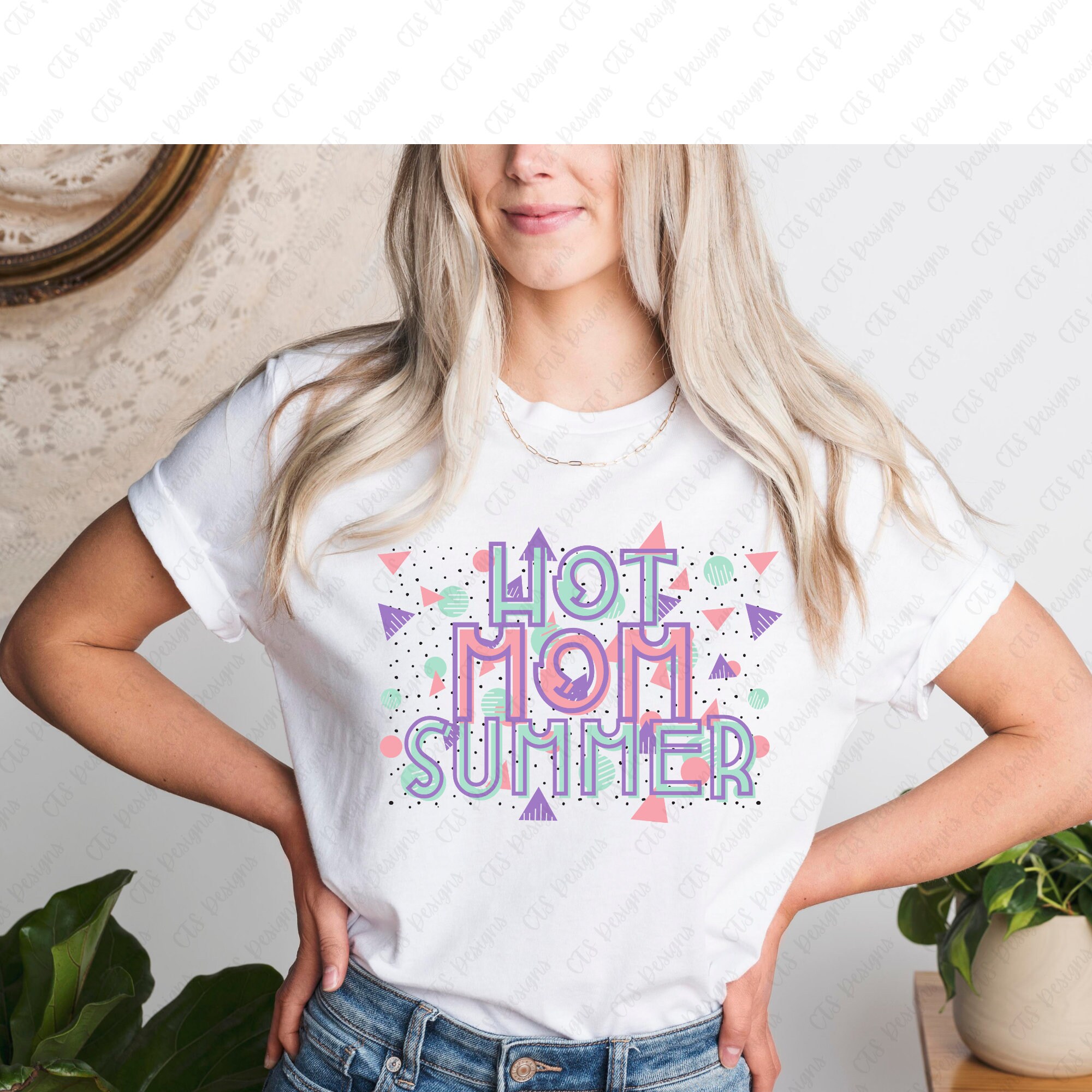 Hot Mom Summer PNG SVG | Hot Mama | Hot Mom | Mom Retro Design | 80's ...