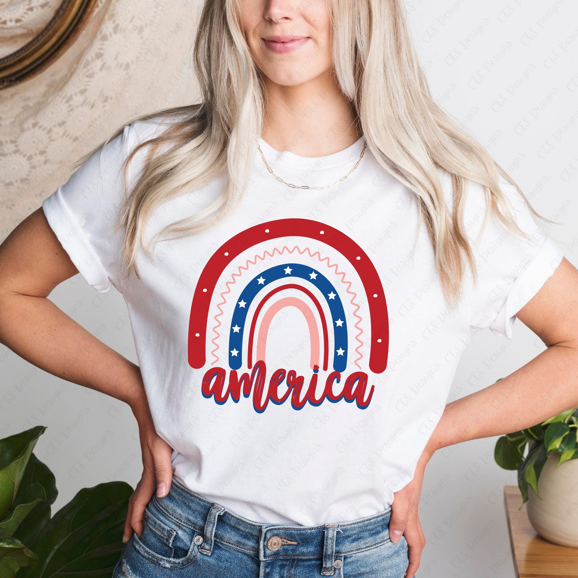 America Rainbow PNG SVG | Merica, USA, Made In, 4th of July, Patriotic, Png, Digital ...