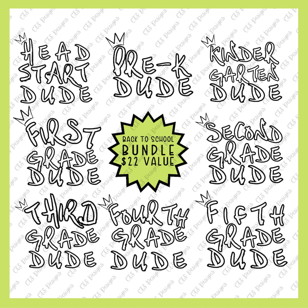 School Bundle PNG SVG| School Vibes | Back to School Svg | Pre K ...