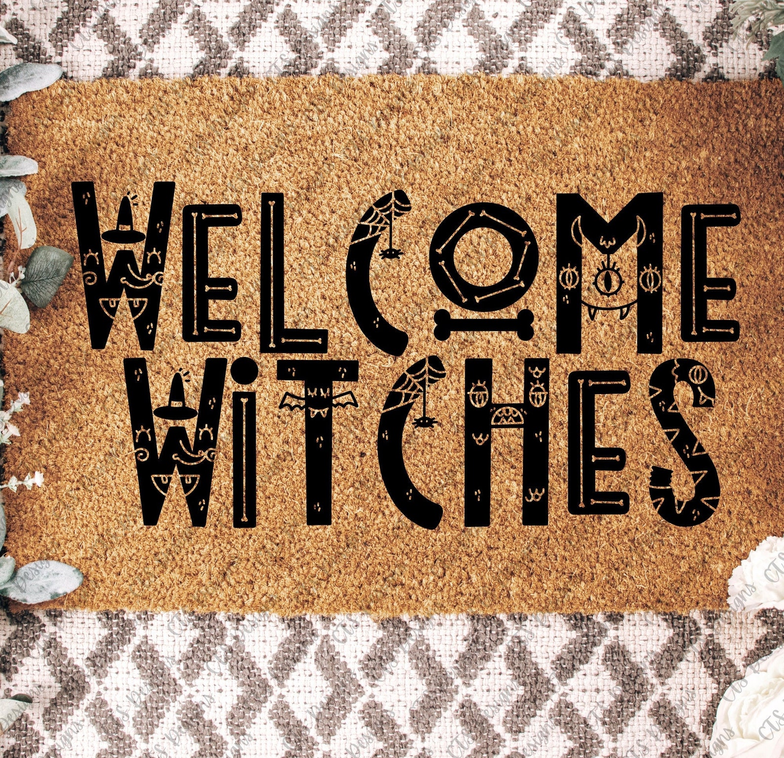 Welcome Witches PNG SVG | Welcome Design | Door Mat Design | Doormat ...