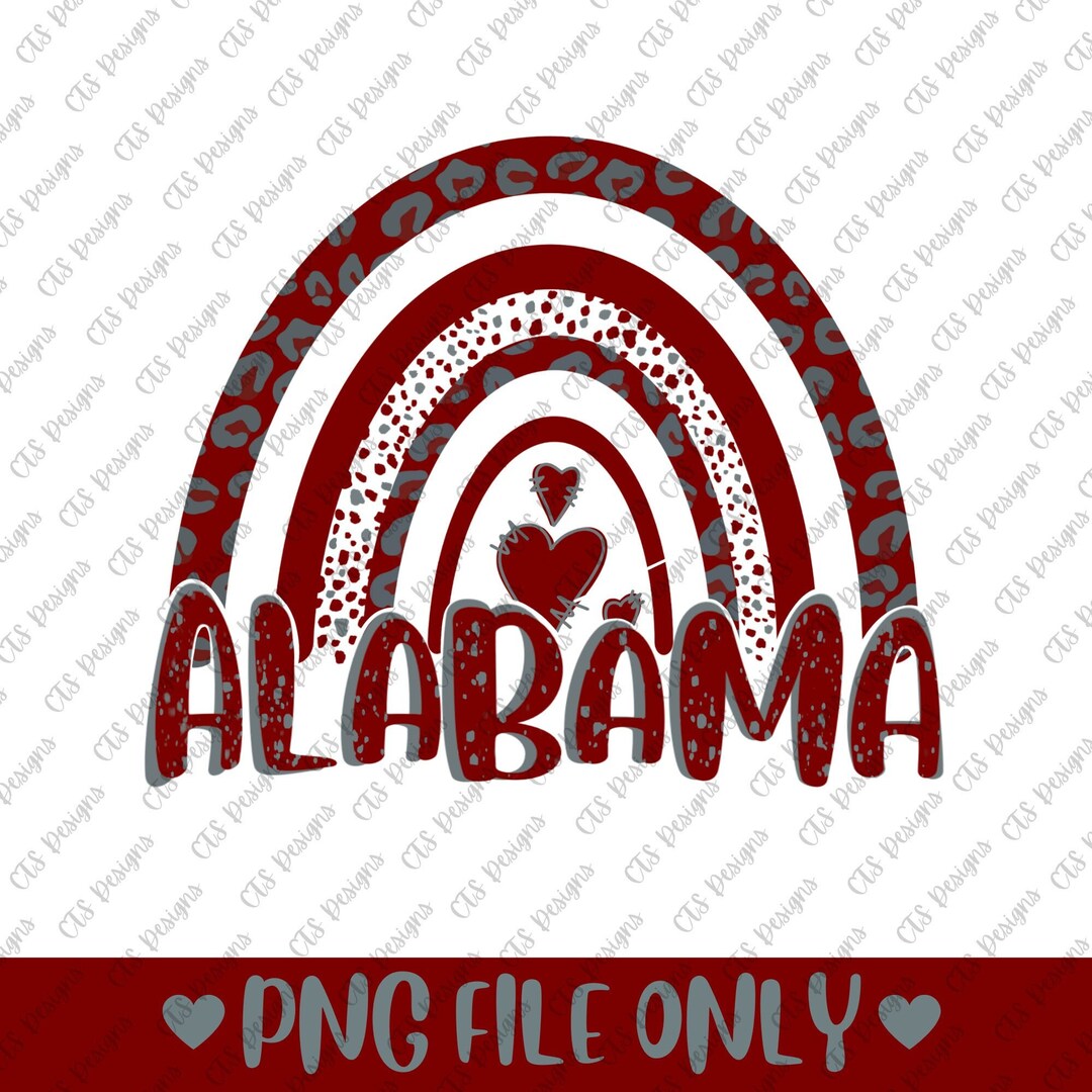 Alabama Rainbow PNG Handwritten PNG Alabama Decal Design Alabama PNG ...