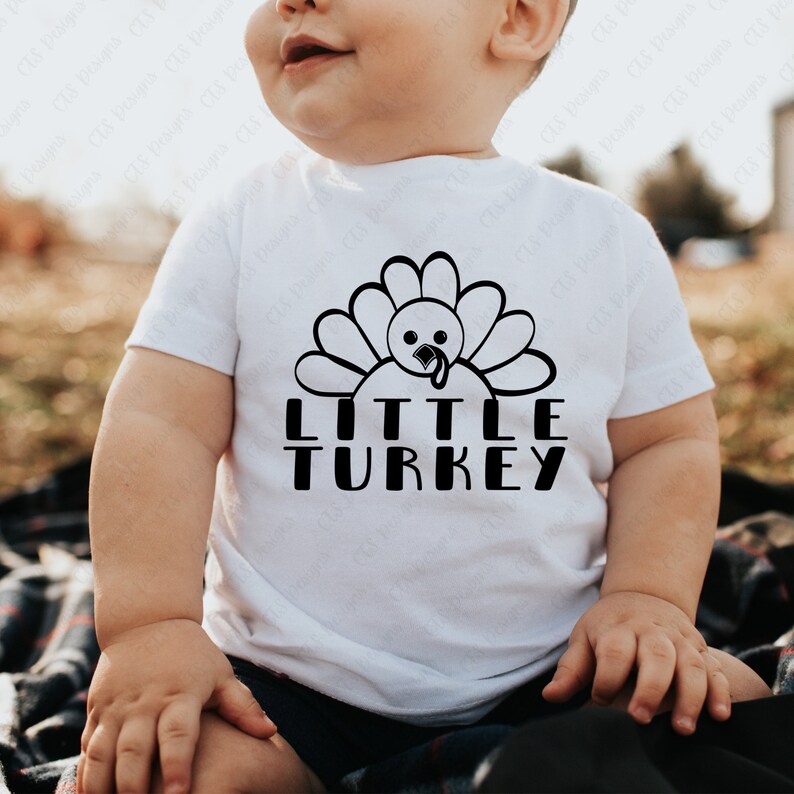 Little Turkey Hand-drawn PNG SVG | Handrawn Turkey | Kids Thanksgiving ...