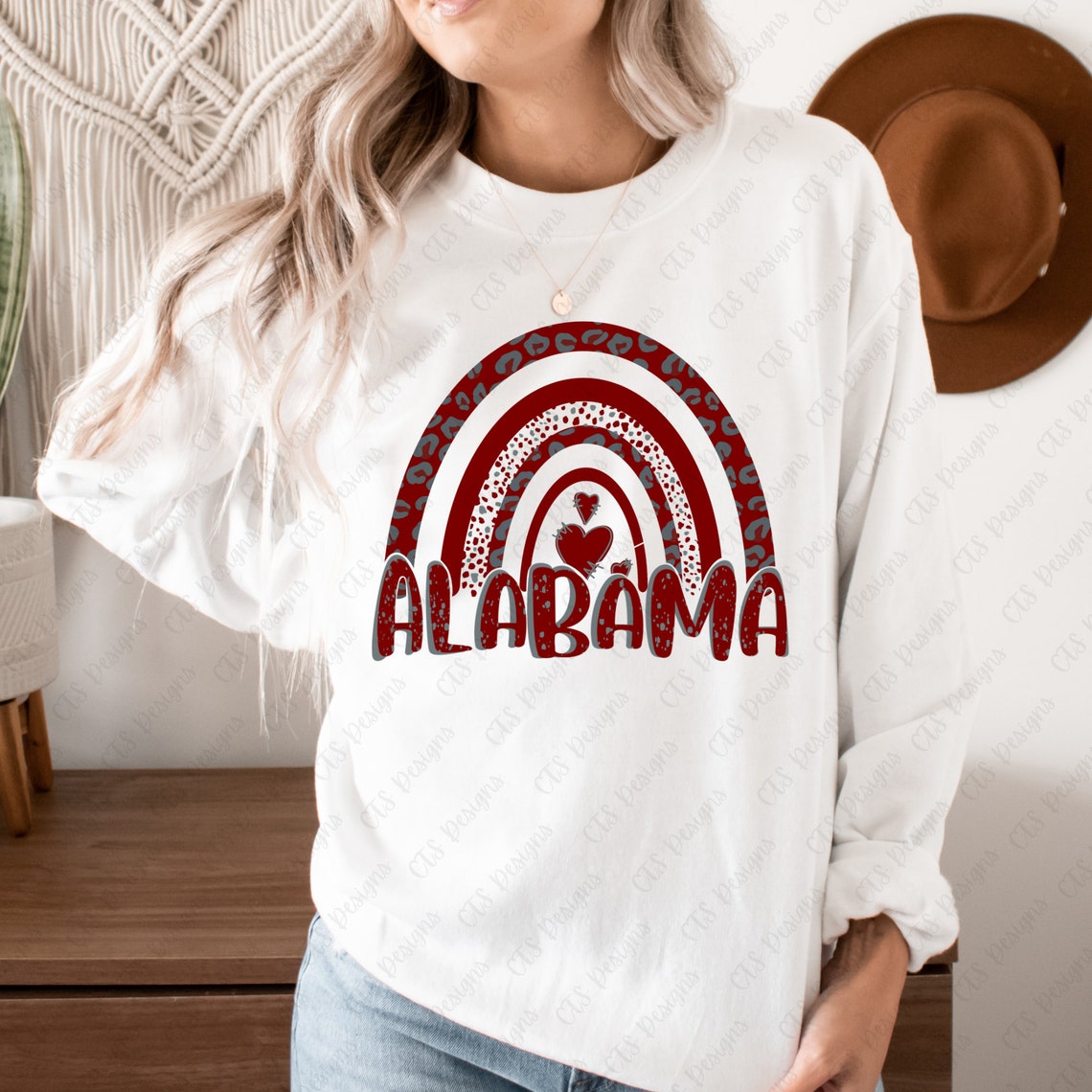 Alabama Rainbow PNG Handwritten PNG Alabama Decal Design - Etsy