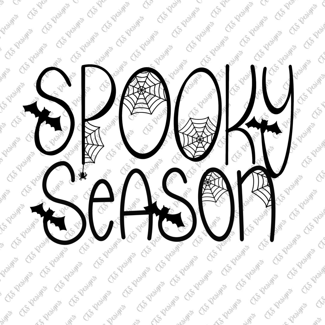 Spooky Season PNG SVG | Handwritten Design | Spooky Shirt Design ...