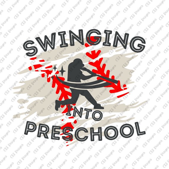 Swinging Into Preschool PNG SVG Pre K Back to School Back - Etsy